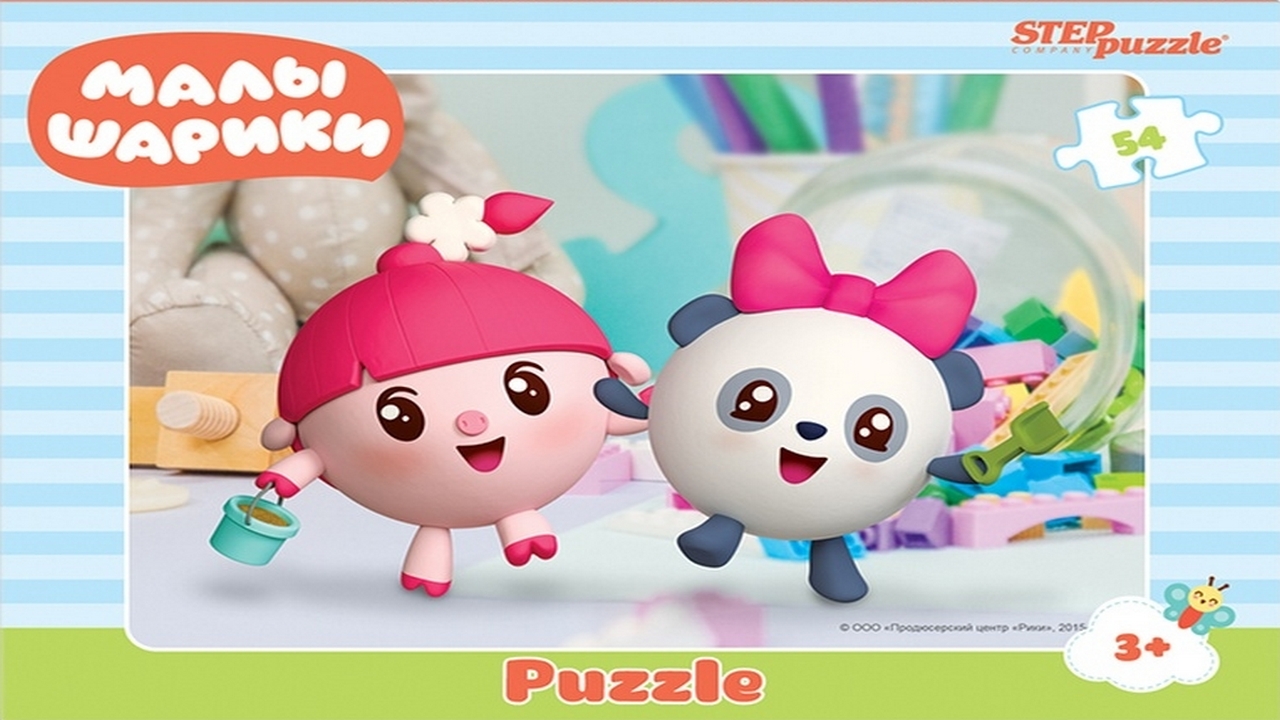 Пазл Малышарики, Нюша и Панди - собираем пазлы для детей | Polinka-Vitaminka