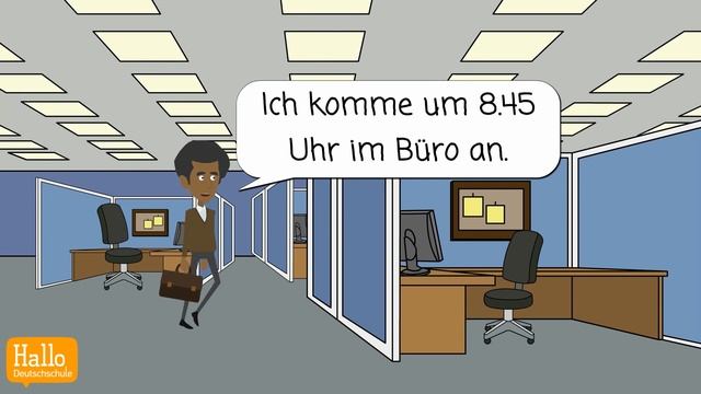 Учим немецкий. Уровень А1. Приложение к уроку 10. Утром я встаю в...