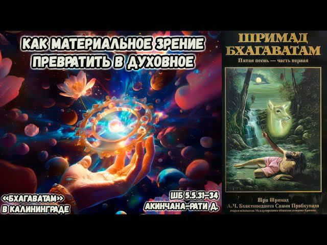 Как материальное зрение превратить в духовное. Акинчана-рати д. ШБ.5.5.31–34