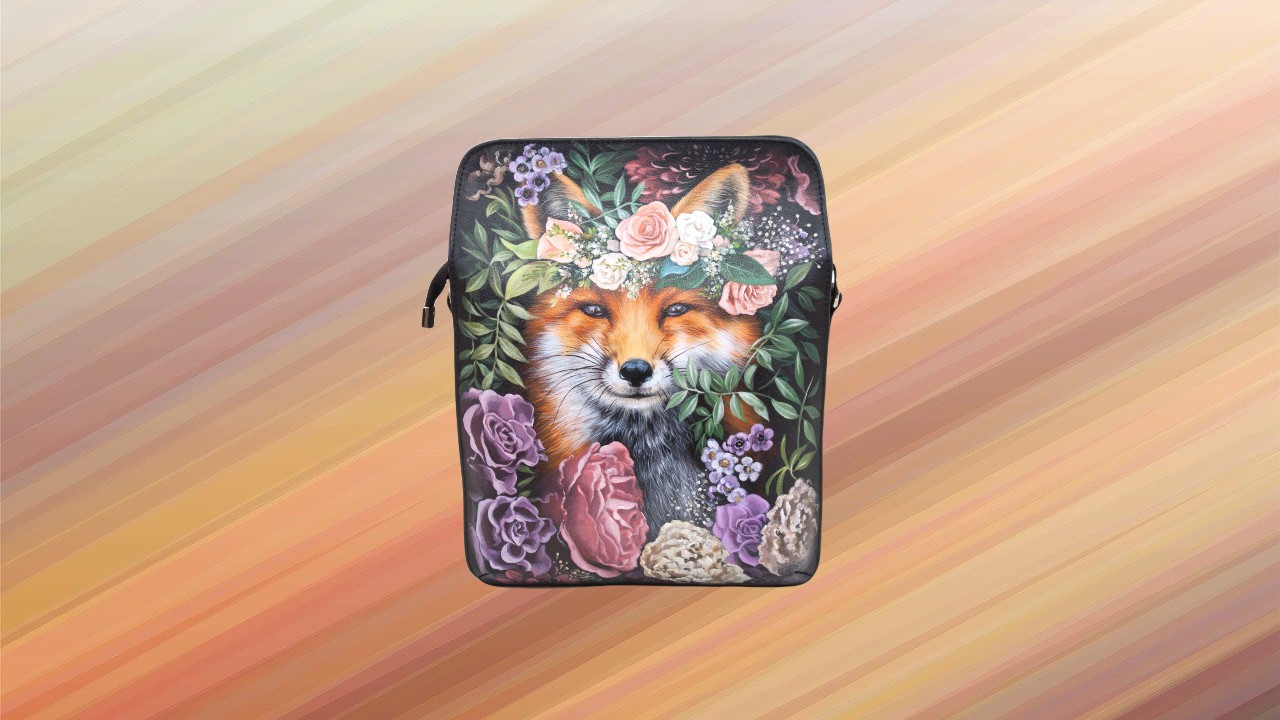 Женский рюкзак "Цветочная лиса" Pelle Volare