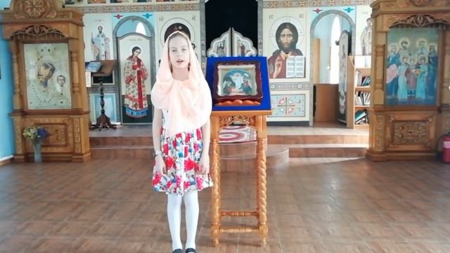 Семенычева Анастасия 10 лет, "Христос Воскрес"