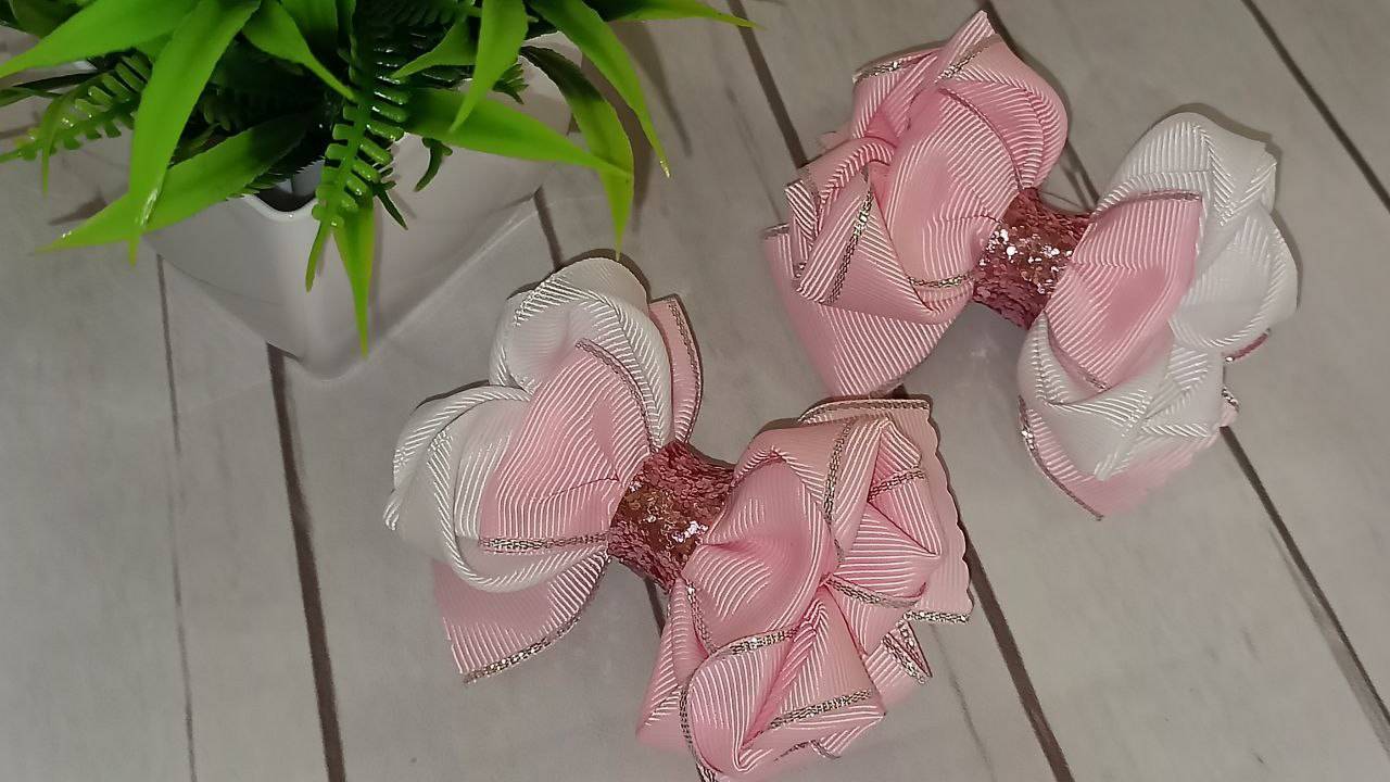 Мастер-класс Бантики Розовая нежность.