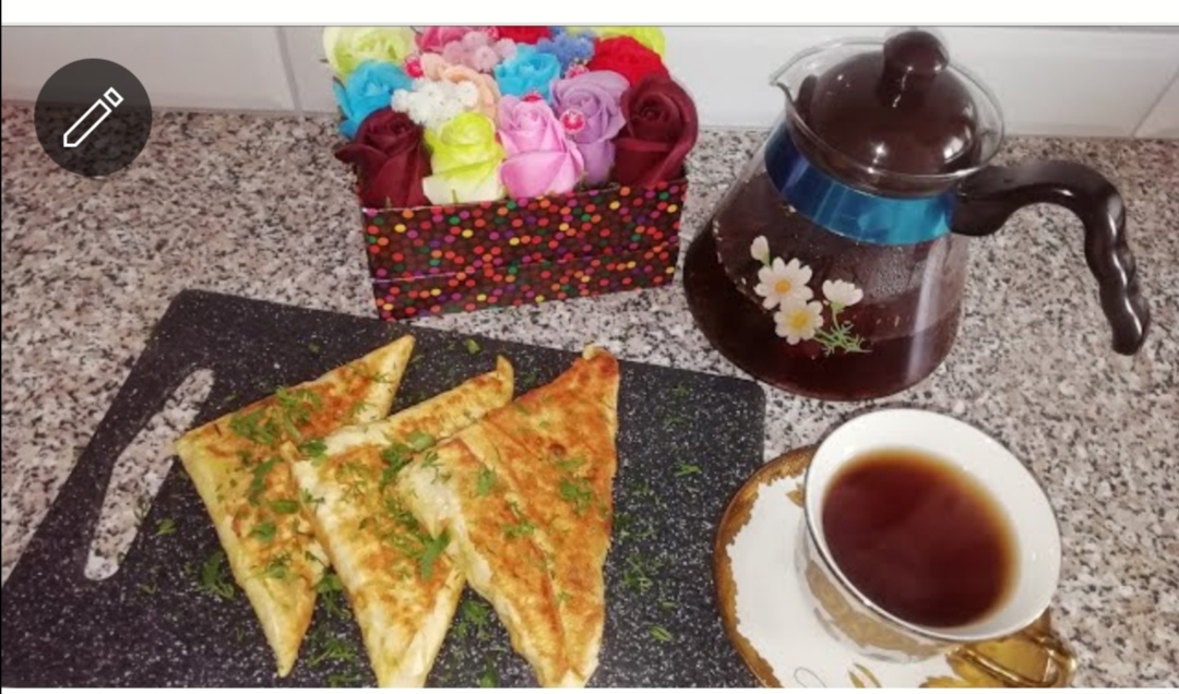 Треугольники из лаваша _быстрый завтрак.