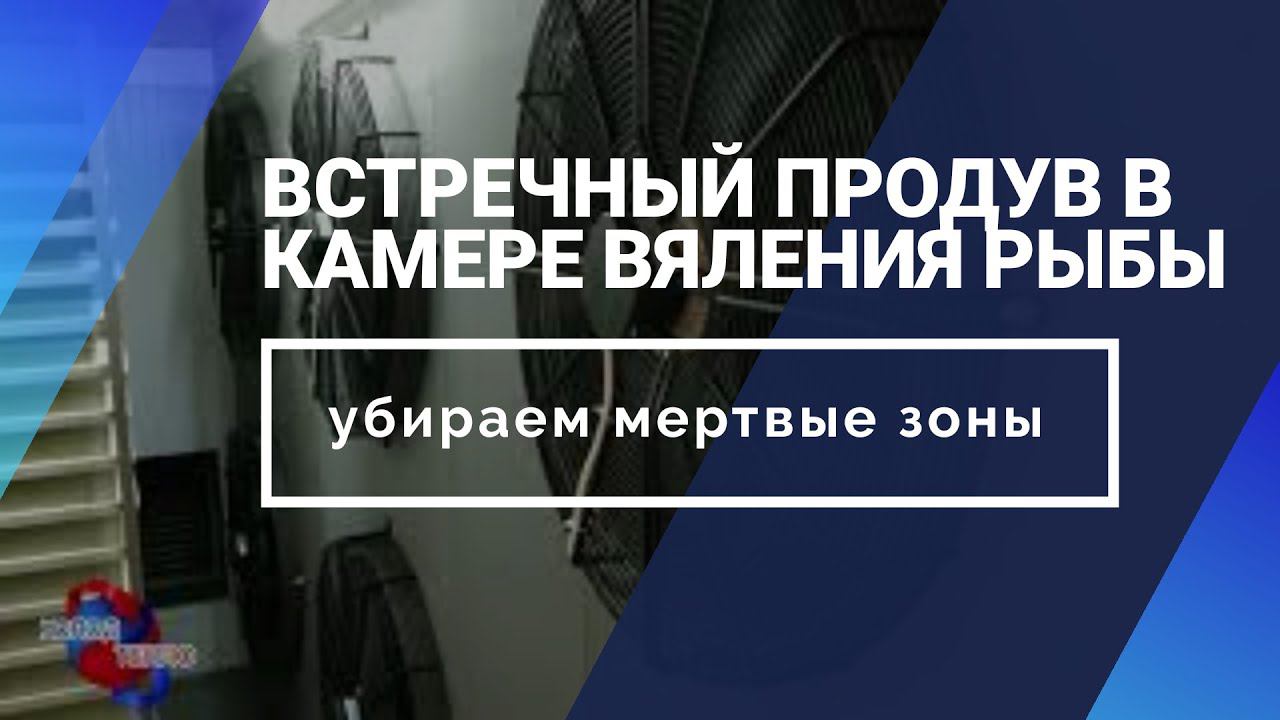 Камера сушки/вяления рыбы и рыбных снеков. Встречный продув. Убираем застойные зоны.