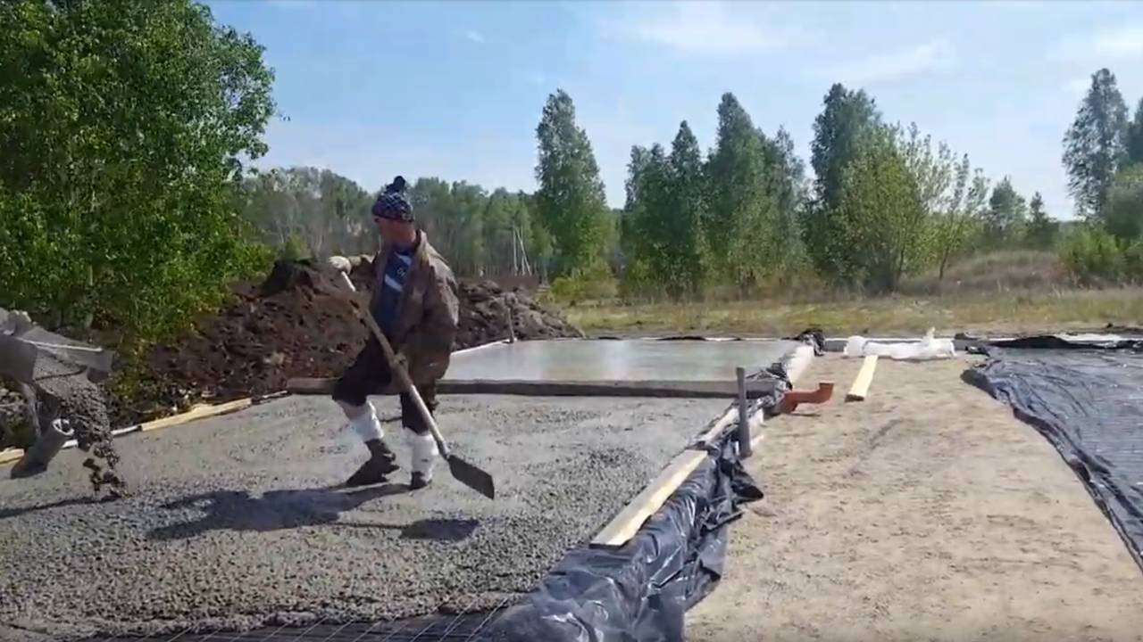 Пол по грунту. Новый фундамент за 4 дня под ключ.