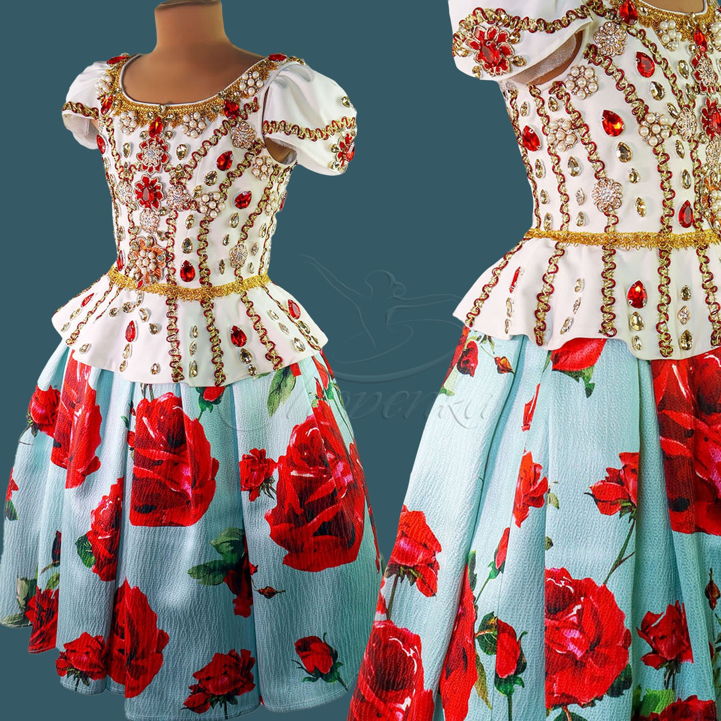 Платье аля- Dolce & Gabbana. Расшитое камнями