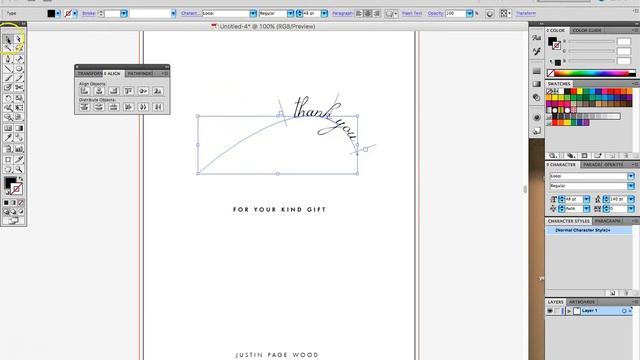 1 Illustrator A05 Текст вдоль кривой и Преобразование в кривые.mp4