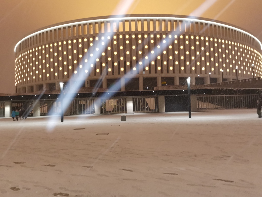 Парк Галицкого ночью. Зима. 2021