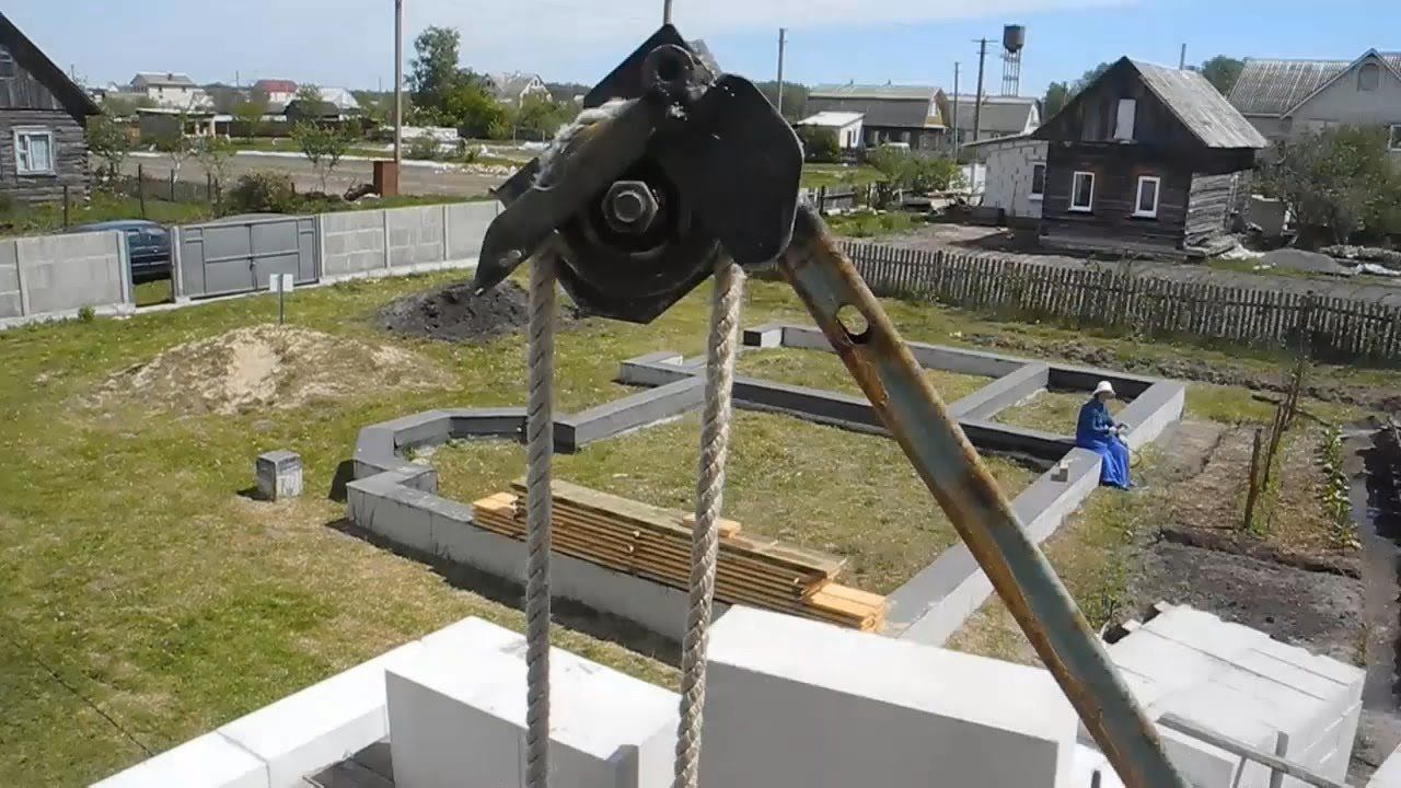 Как быстро сделать ПОДБЕМНИК ДЛЯ БЛОКОВ своими руками