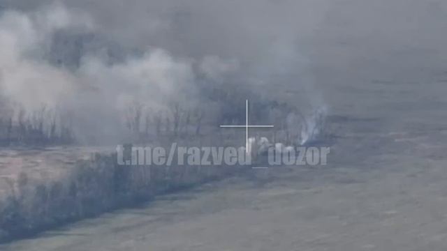 ????Т-80 1 танковой армии работает по украинским позициям на Купянском направлении.