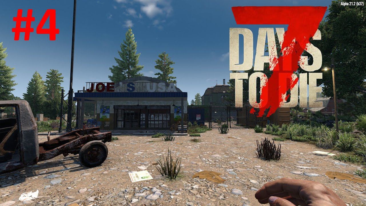 7 Days To Die #4. Место под базу найдено. Обустройство.