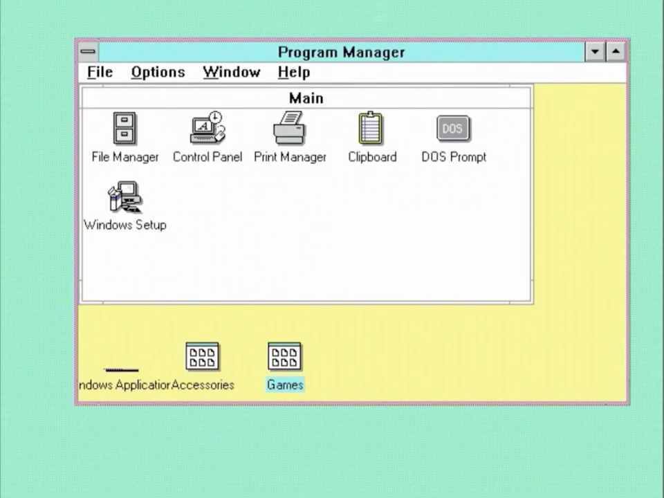 Пародия на Windows 3.0