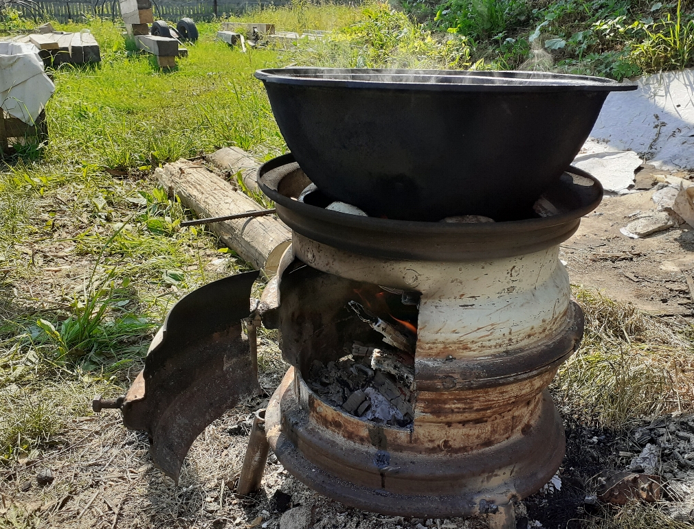 Печь для казана бесплатно, своими руками