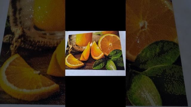 Алмазная мозаика "Дольки апельсина", автор Елена Челябинск в рамках СП "Кофе-пати"