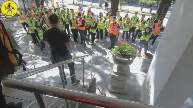 Ролик № 1 - сбор, развод перед началом мероприятия.