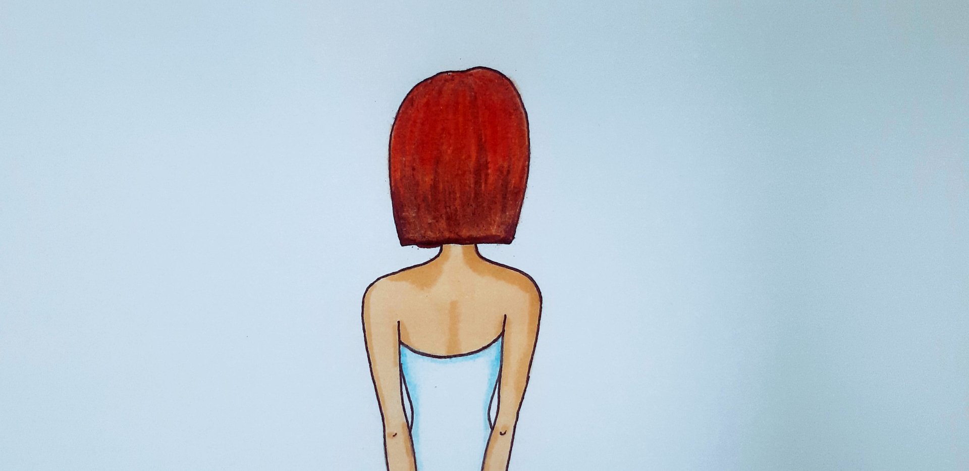 Рисуем ДЕВУШКУ С КАРЕ/1222/draw a girl with a square hairstyle