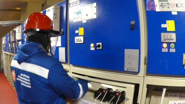 Видеофиксация. Вывод в ремонт ТН по бланку переключений, и допуск бригады, ЗРУ-10 кВ