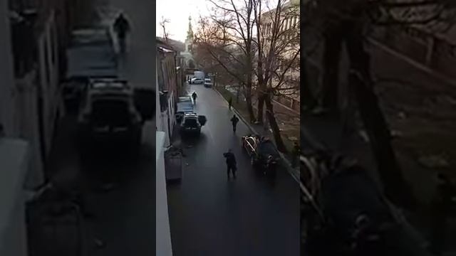 Перестрелка в центре Одессы 19.01.2018