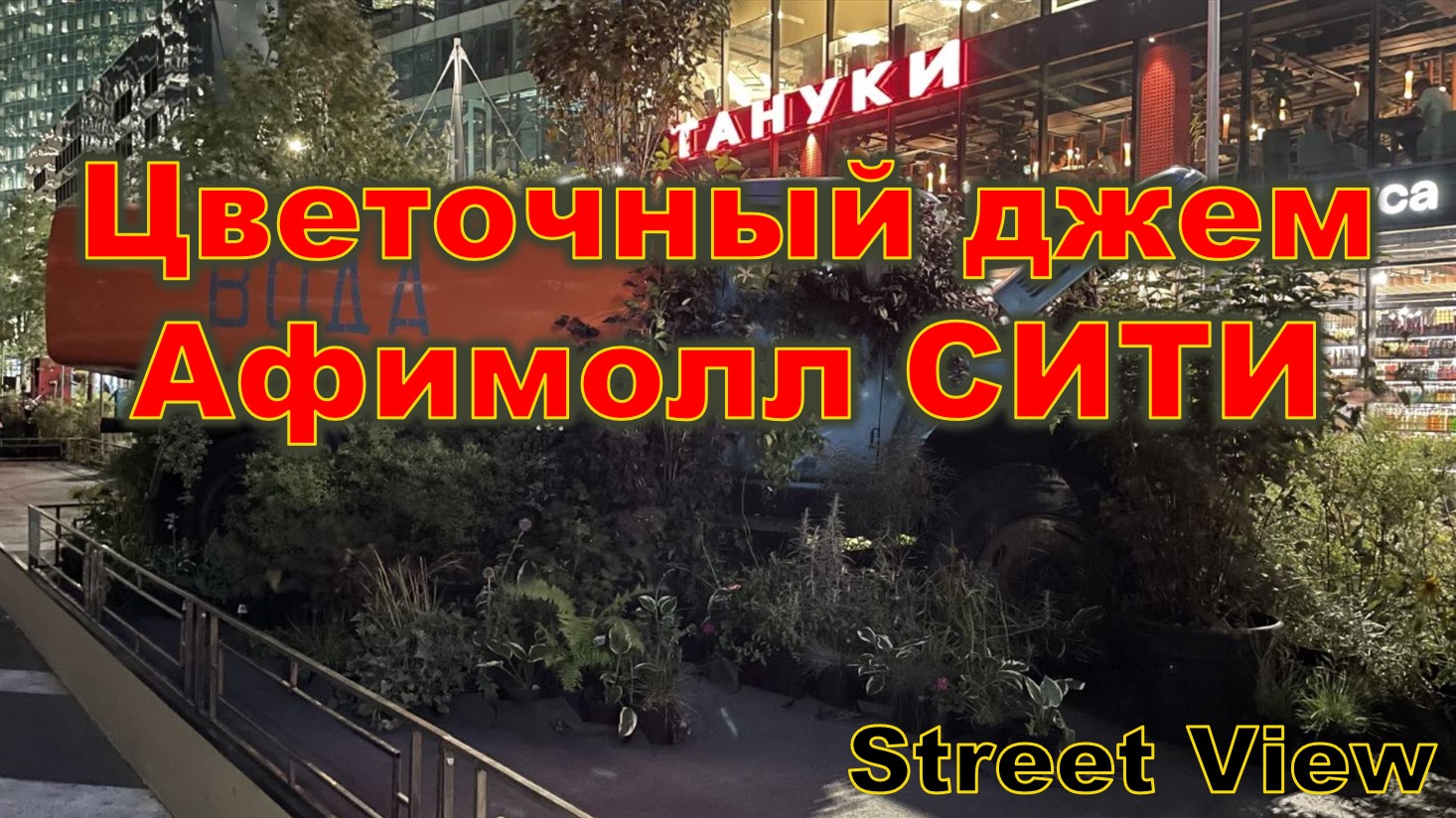 Выставка цветочный джем в Москве и ночной СИТИ
