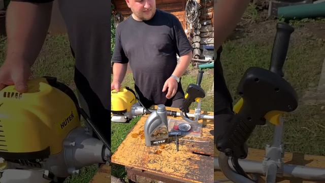 Бензиновый триммер Huter GGT-20004T первый запуск и обзор