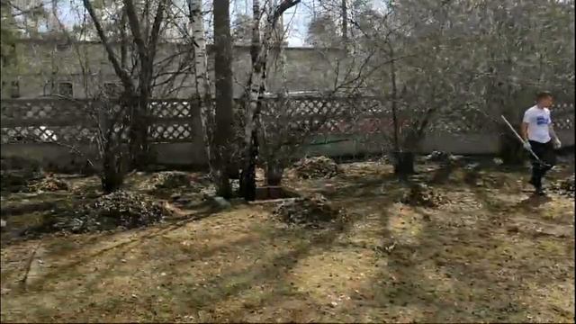 Посадка саженцев и Субботник ОБФ _Семьи детям_ на территории Центра реабилитации «Багульник»