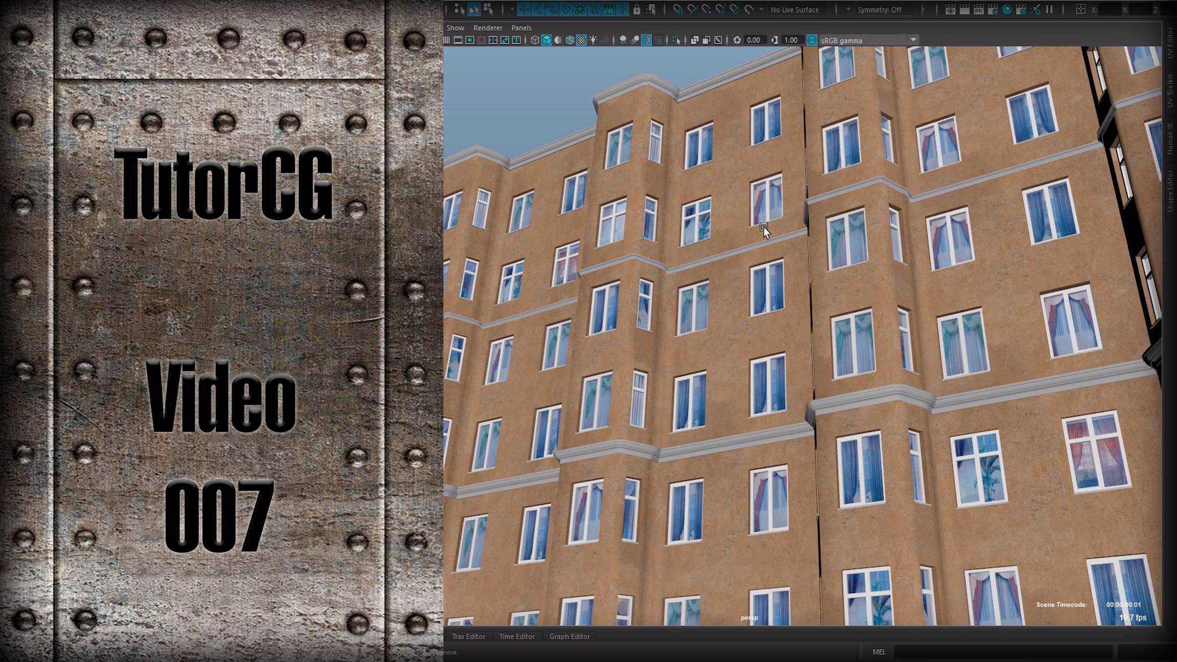 Autodesk Maya - Speed Modeling Улица с домами