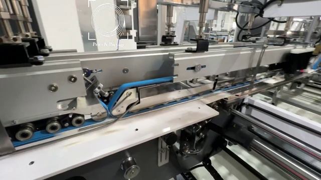 Фальцевально-склеивающая линия 4 точки склейки