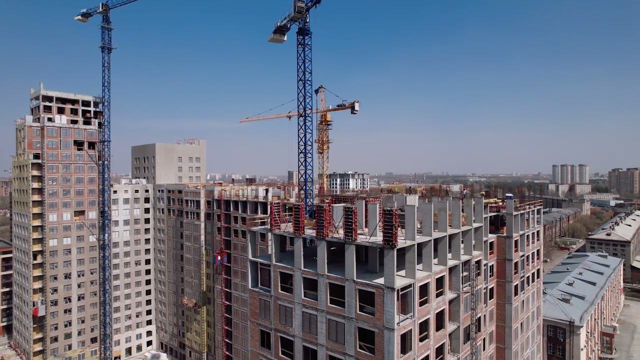 Дом "Нобель" в Новосибирске - Ход строительства Апрель 2022