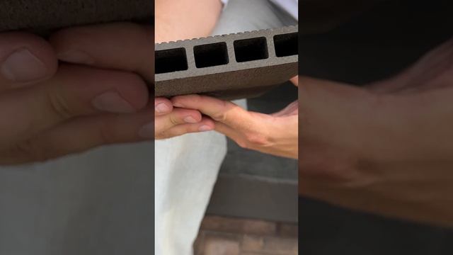 Двухсторонняя террасная доска из ДПК вельвет