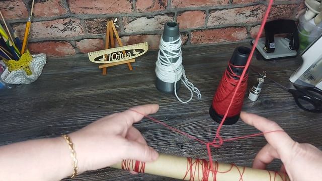 Разделение пряжи на 2, 3, 5 нитей без помощников