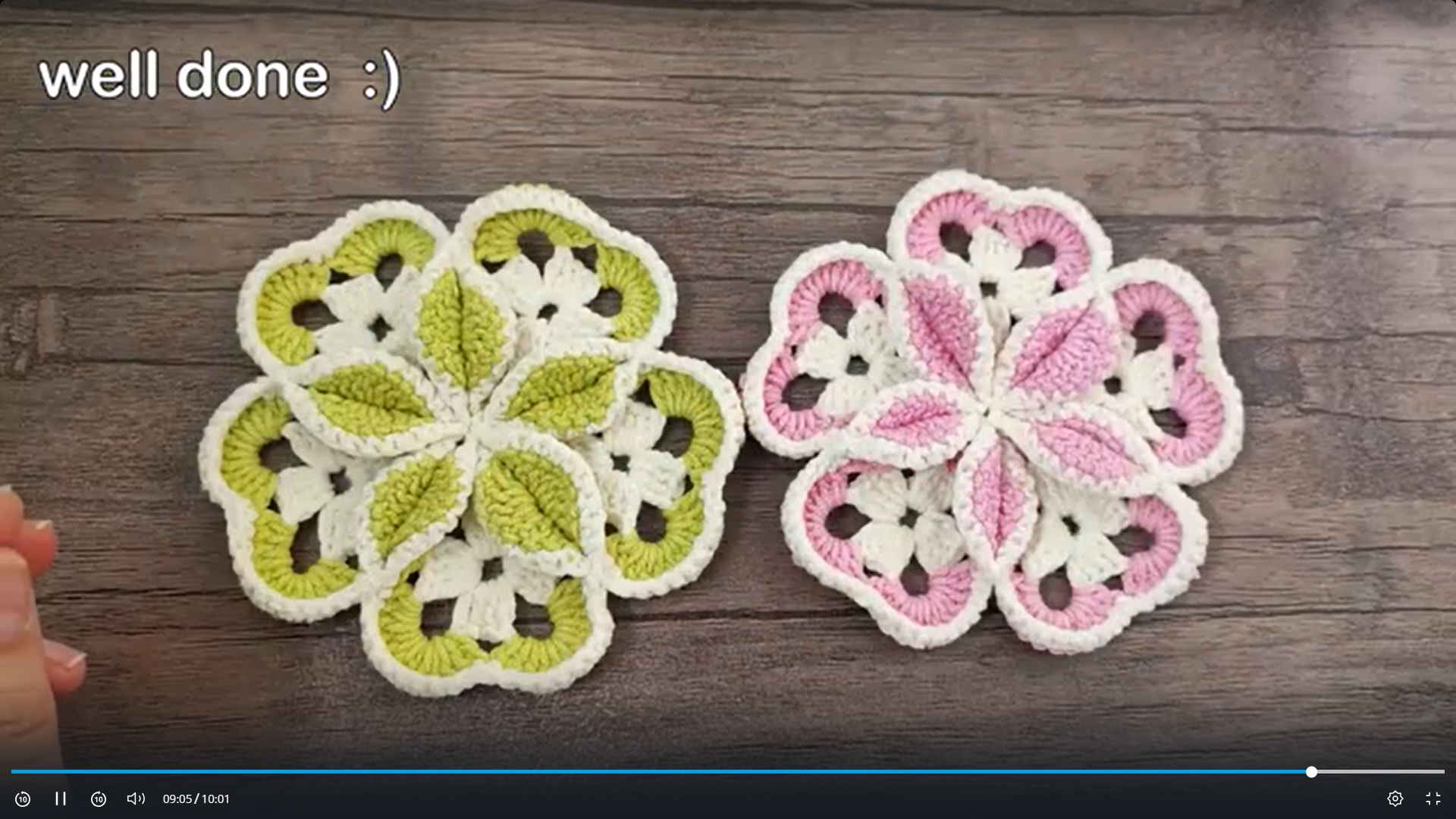 Декоративный цветок для вязания крючком 
Учебник по вязанию крючком для начинающих