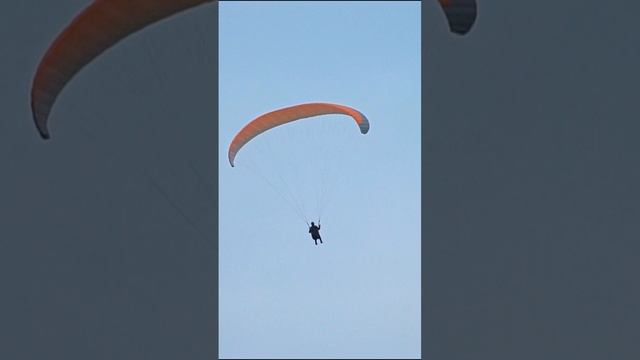 Первый самостоятельный полет Димы на параплане