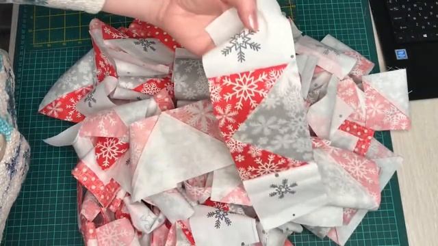 Лоскутный плед _Звёздные медведи_ 2 серия  Собираем блок Звезда