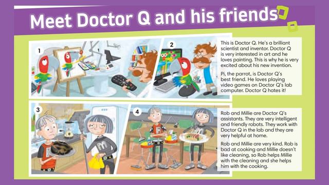 Go Getter 3 Unit 0.4 Meet Doctor Q and his friends, audio