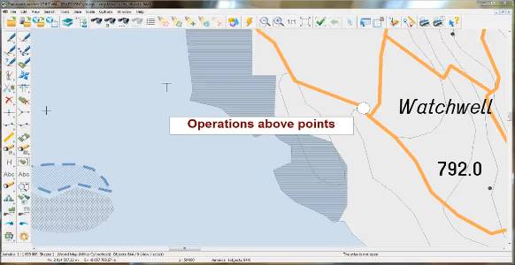 Operations above points