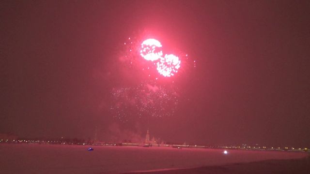 Санкт-Петербург Праздничный салют по случаю Дня защитника Отечества 2021