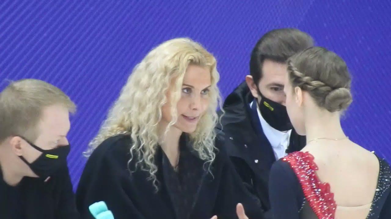 Реакция Тутберидзе на ПП Майи Хромых, Гран-при в Сочи 2021