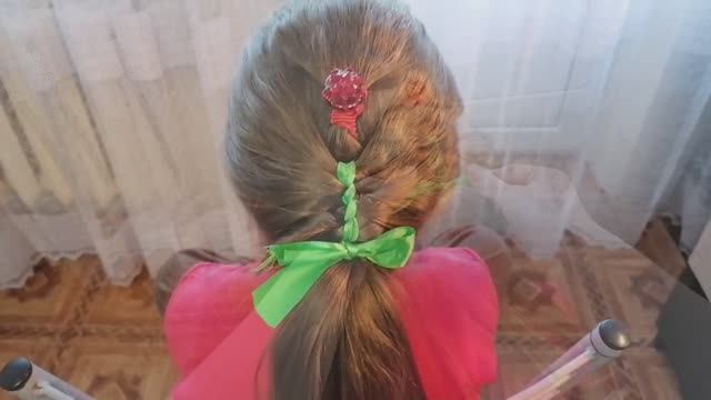 Прическа "Моё весеннее настроение".