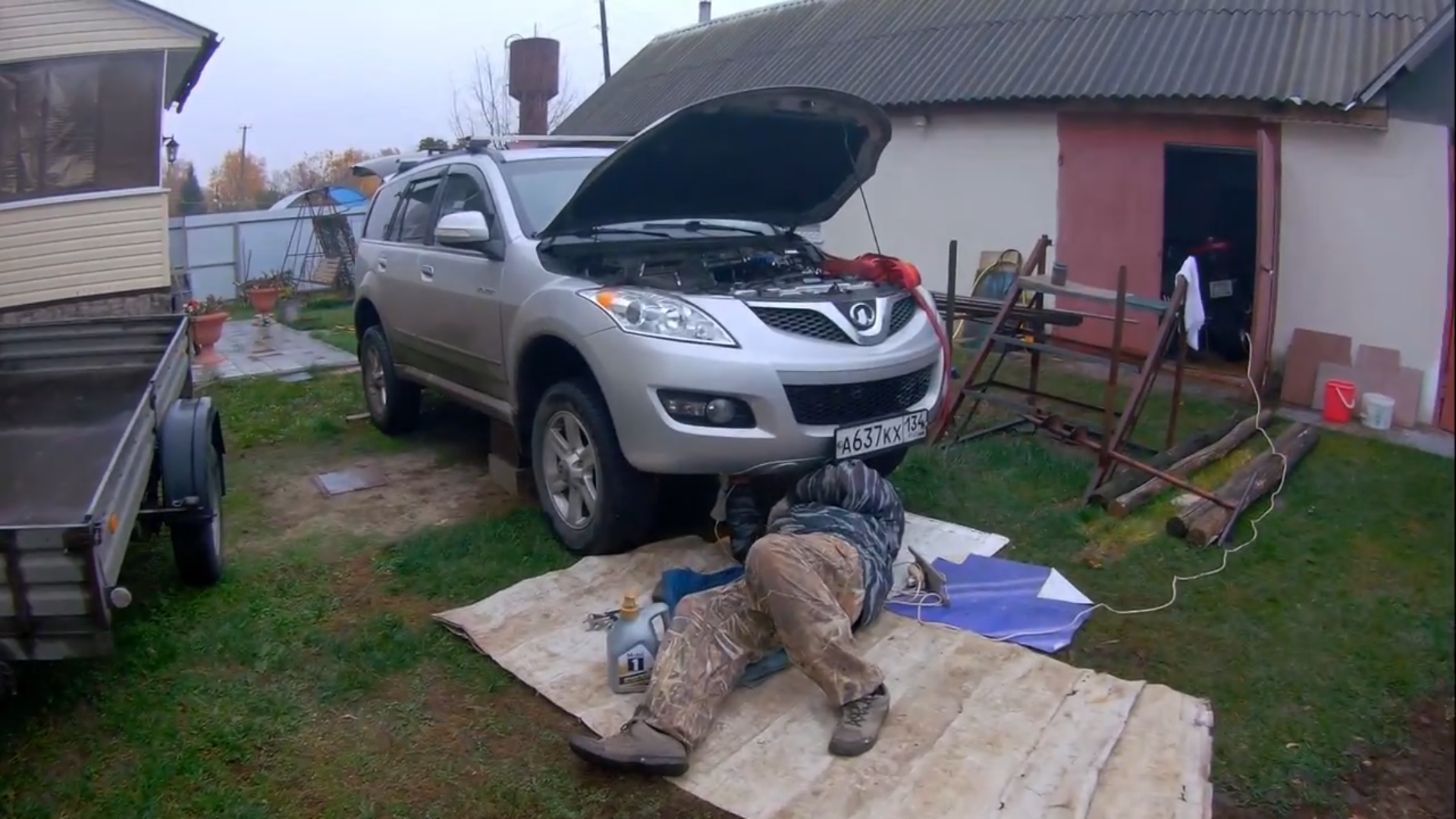 Ховер Н5 выгнало масло из двигателя