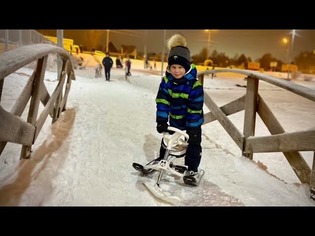 Дрифт на снегокате