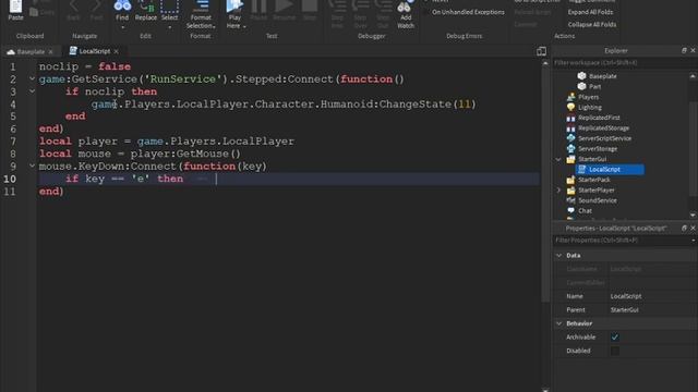 E To Noclip Script Roblox Studio tutorial - смотреть видео онлайн от ...