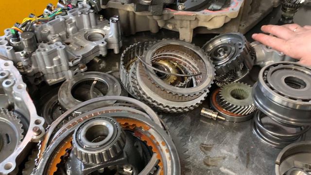 Вариатор JF015E Nissan Qashqai после дефектовки.