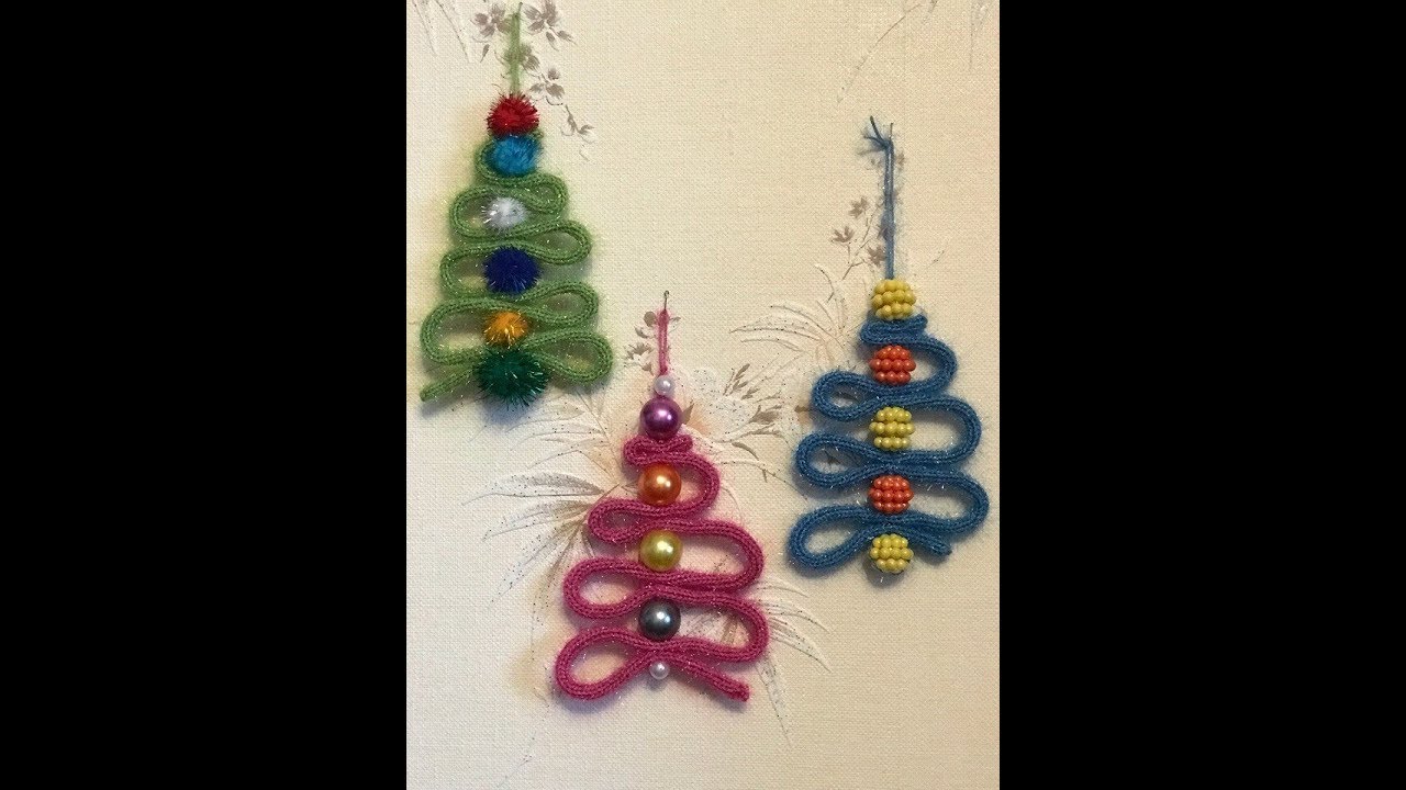 37. Вязание шнура мельницей и спицами.