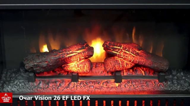 Электрический очаг Vision 26 EF LED FX - Обзор пламени