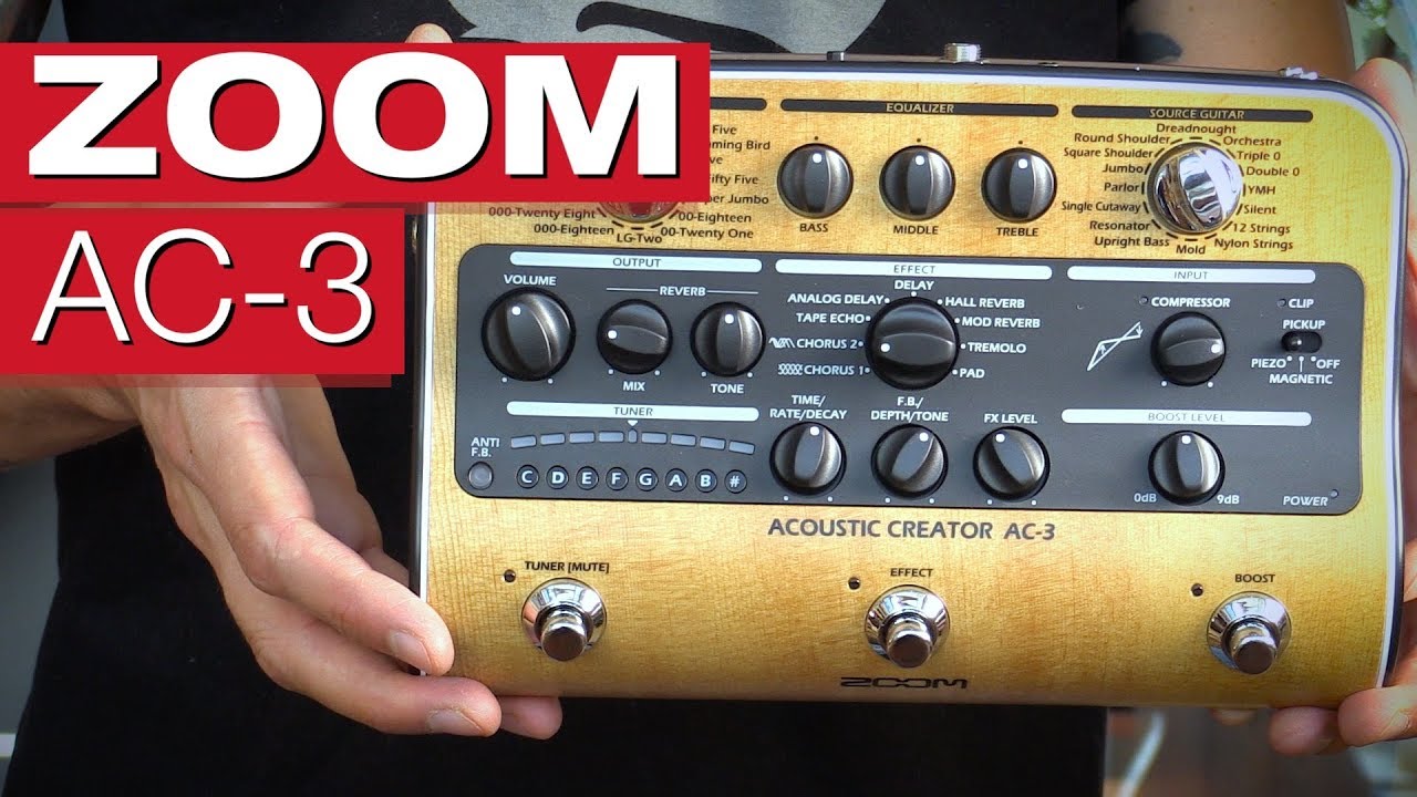 Обзор процессора для акустической гитары ZOOM AC-3...