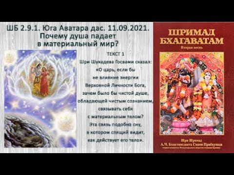 ШБ 2.9.1. Юга Аватара дас. 11.09.2021. Почему душа падает в материальный мир?