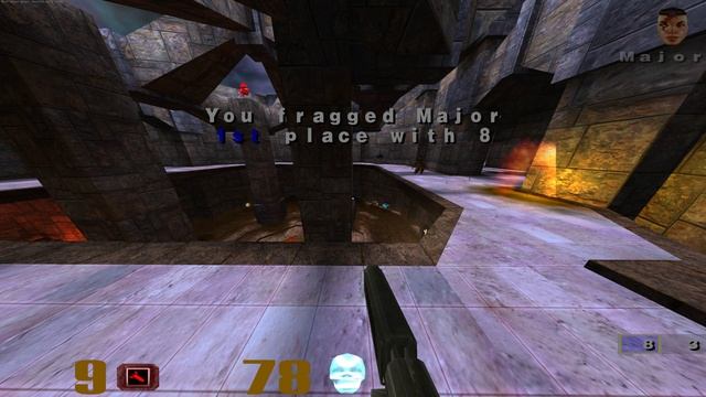 Quake 3 Огонь и Лёд (Fire and Ice) 4k прохождение, сложность крутой, карта (10) aearena