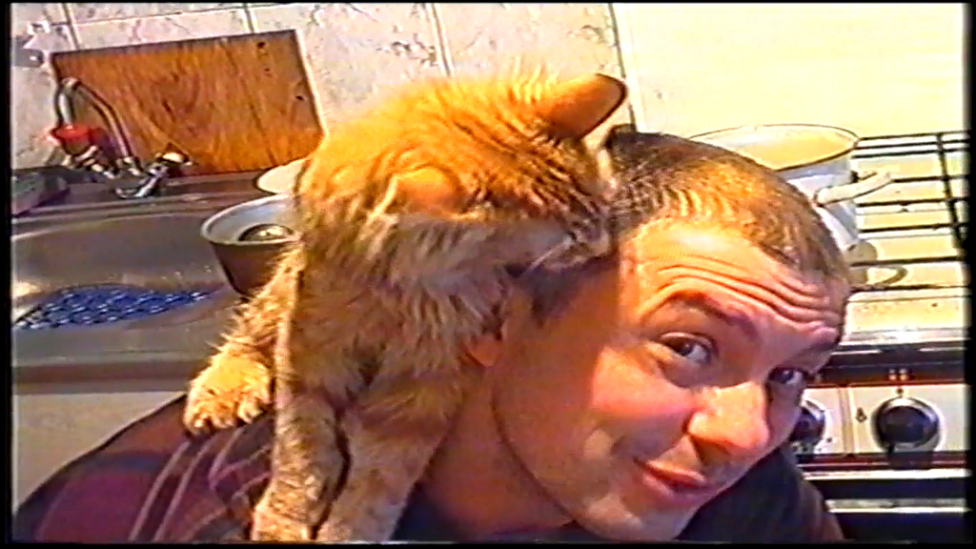 Хроника 2005(3)(Стёпка в коробке,Стёпка лижет голову,Мартовский снегопад)