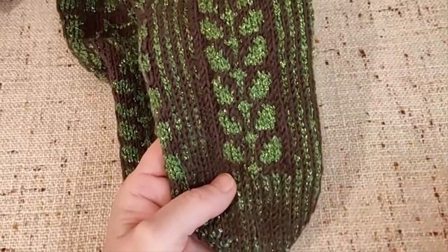 хвалюсь ОЧЕРЕДНЫЕ НОСКИ ЖАККАРДОМ СОВУШКИ