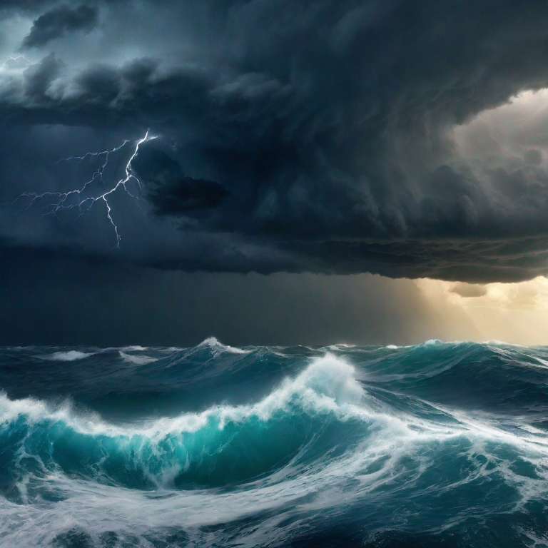 Релакс музыка шторма для души и тела  шторм на море